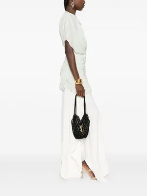 Saint Laurent Small Crochet Bucket Bag