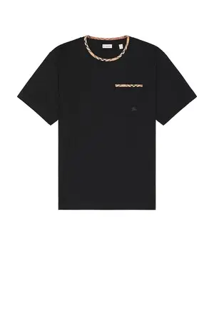 Burberry Ryan Check Piping Pocket T-shirt
