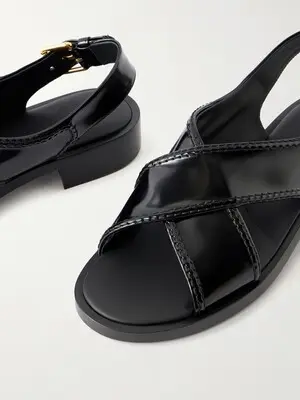 Church's Sondra Patent-leather Sandals - Black