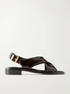 Church's Patent Leather Sandals - Brown