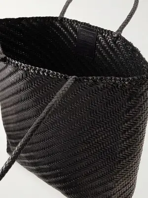 Dragon Diffusion Woven Leather Tote Bag