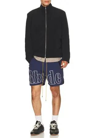Rhude Logo Shorts In Brown