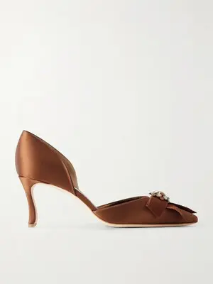 Manolo Blahnik Bow Detailing Pumps