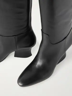 JIL SANDER Lune' Knee-high Leather Boots