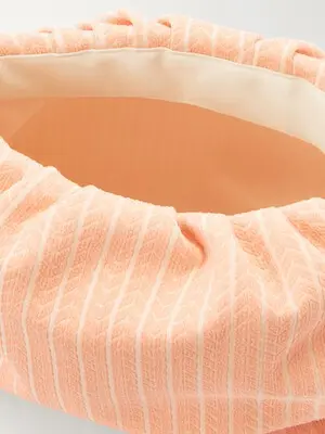 ERES Soire Solaire Jacquard Clutch - Orange
