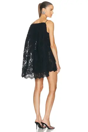 Givenchy Cutaway Mini Cape Dress