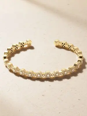 DAVID MORRIS 18-karat Diamond Bangle - Gold