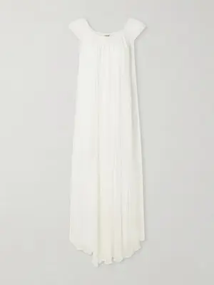 Staud Leda Chiffon Maxi Dress - Neutrals