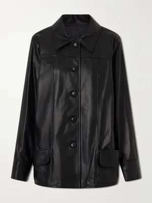 Anna Sui Paneled Leather Jacket