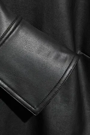 STAND STUDIO Freya Faux Leather Top