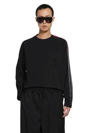 Y3 Oversized Gradient Stripes Long Sleeve T-shirt - Black