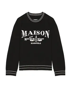 MAISON MARGIELA Crewneck Sweater With Logo Detail