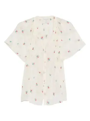 FORTE_FORTE Embroidered Cotton Shirt - Multicolor