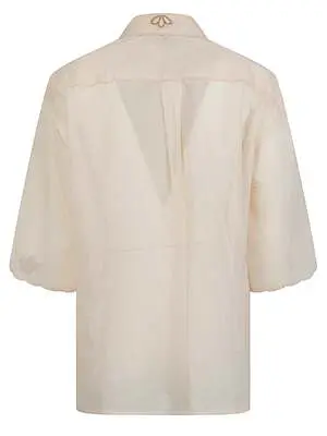 FORTE_FORTE Embroidered Cotton Shirt - Multicolor