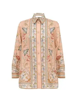 Zimmermann Roselight Silk Shirt - Multicolor