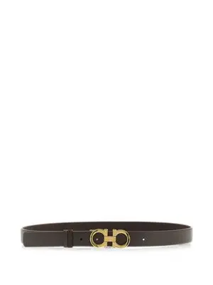 FERRAGAMO Gancini Buckle Leather Belt - Multicolor