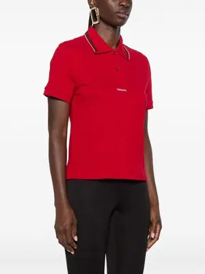 Versace Logo Cotton Polo Shirt