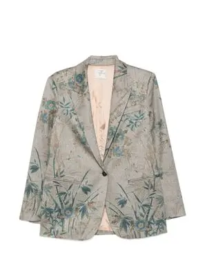 FORTE_FORTE Forte Forte Women Printed Single-Breasted Jacket Multicolor