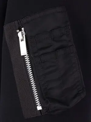 Sacai Nylon And Cotton Hoodie