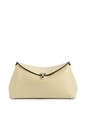 TOTEME TOTEME T-Lock Leather Clutch Multicolor