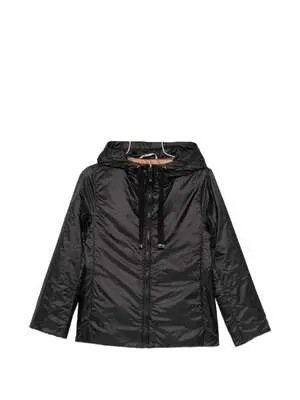 Max Mara The Cube Hooded Zip-up Coat - Multicolor
