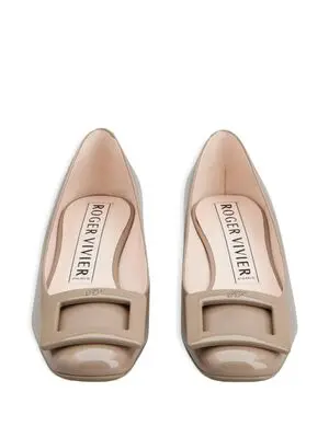 ROGER VIVIER Roundy Patent Leather Ballets