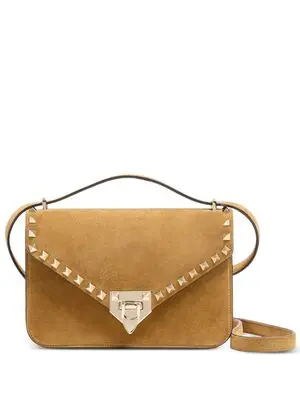 Valentino Garavani Rockstud Suede Shoulder Bag - Multicolor