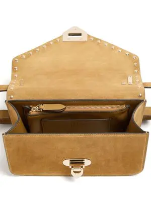 Valentino Garavani Rockstud Suede Shoulder Bag - Multicolor