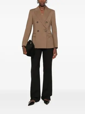 Max Mara Double-breasted Pinstripe Blazer - Multicolor