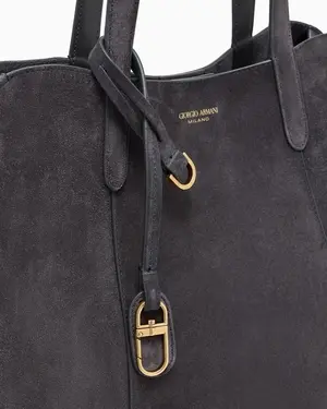 Giorgio Armani Shoulder Bag In Split Leather