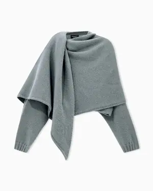 Giorgio Armani Asymmetrical Cashmere Cardigan - Green