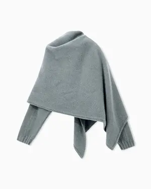 Giorgio Armani Asymmetrical Cashmere Cardigan - Green