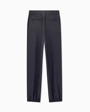 Giorgio Armani Trousers Regular Fit Washed Silk With Elasticated Hem