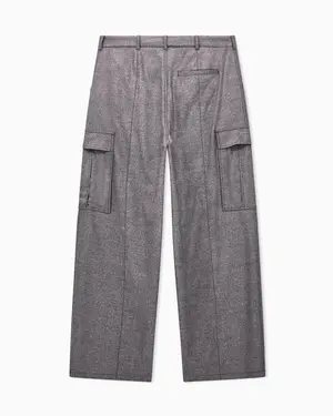 Giorgio Armani Oversized Wool And Cashmere Trousers