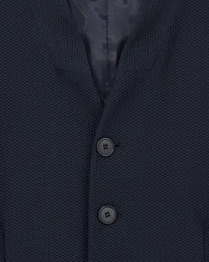 Giorgio Armani Blazer Regular Fit In Hi-tech Warp Knitted Honeycomb