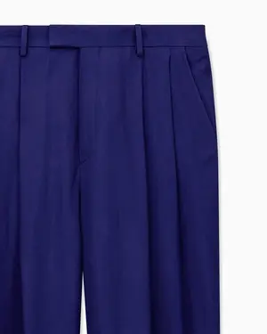 Giorgio Armani Oversized Pure Viscose Twill Trousers