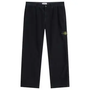 Stone Island Organic Cotton Corduroy Trousers - Navy Blue