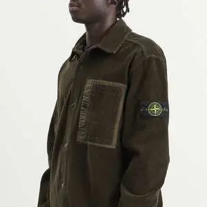 Stone Island Organic Cotton Corduroy Overshirt