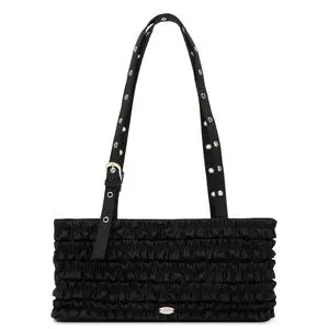 DAMSON MADDER Sophia Ruffle Bag - Black