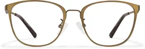 Zenni Square Glasses Flex Titanium Full Rim Frame