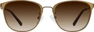Zenni Square Glasses Flex Titanium Full Rim Frame