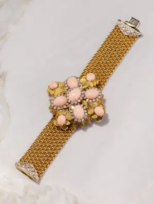 Gold Mesh Diamond Bracelets