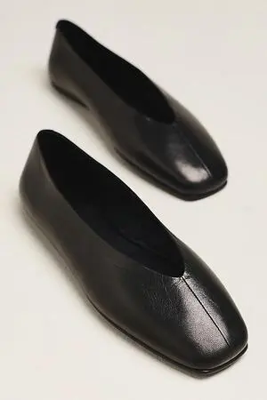 Jeffrey Campbell Fathom Ballet Flats - Black