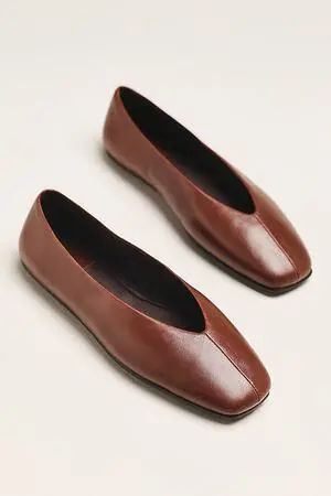 Jeffrey Campbell Fathom Ballet Flats - Mocha