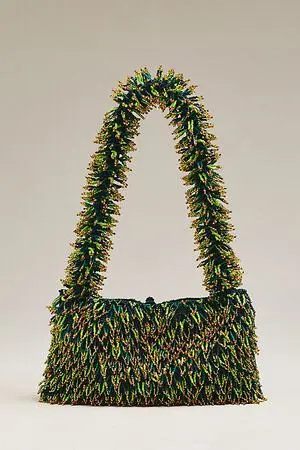 SAC DE SOUL Beaded Shoulder Bag - Green