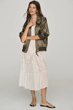 MARRAKECH Emilia Satin Bomber Jacket
