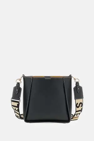 Stella McCartney Logo Grainy Crossbody Bag, Matte