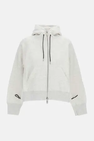 Sacai Cotton Jersey Hoodie - White