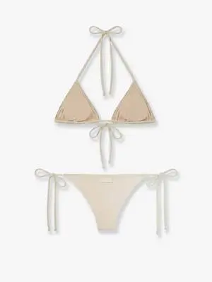 MC2 SAINT BARTH Maleah Rhinestone Bikini - Beige