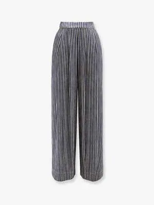 BYE FIRENZE Multicolor Viscose And Rayon Trousers